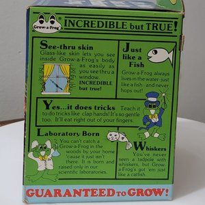 Frey Scientific | Reptile | Vintage 987 Grow A Frog Tadpole Kit By ...